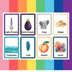 30 Fun and Educational Colors for Kids in Between 1 and 3 Years Old. - Etsy