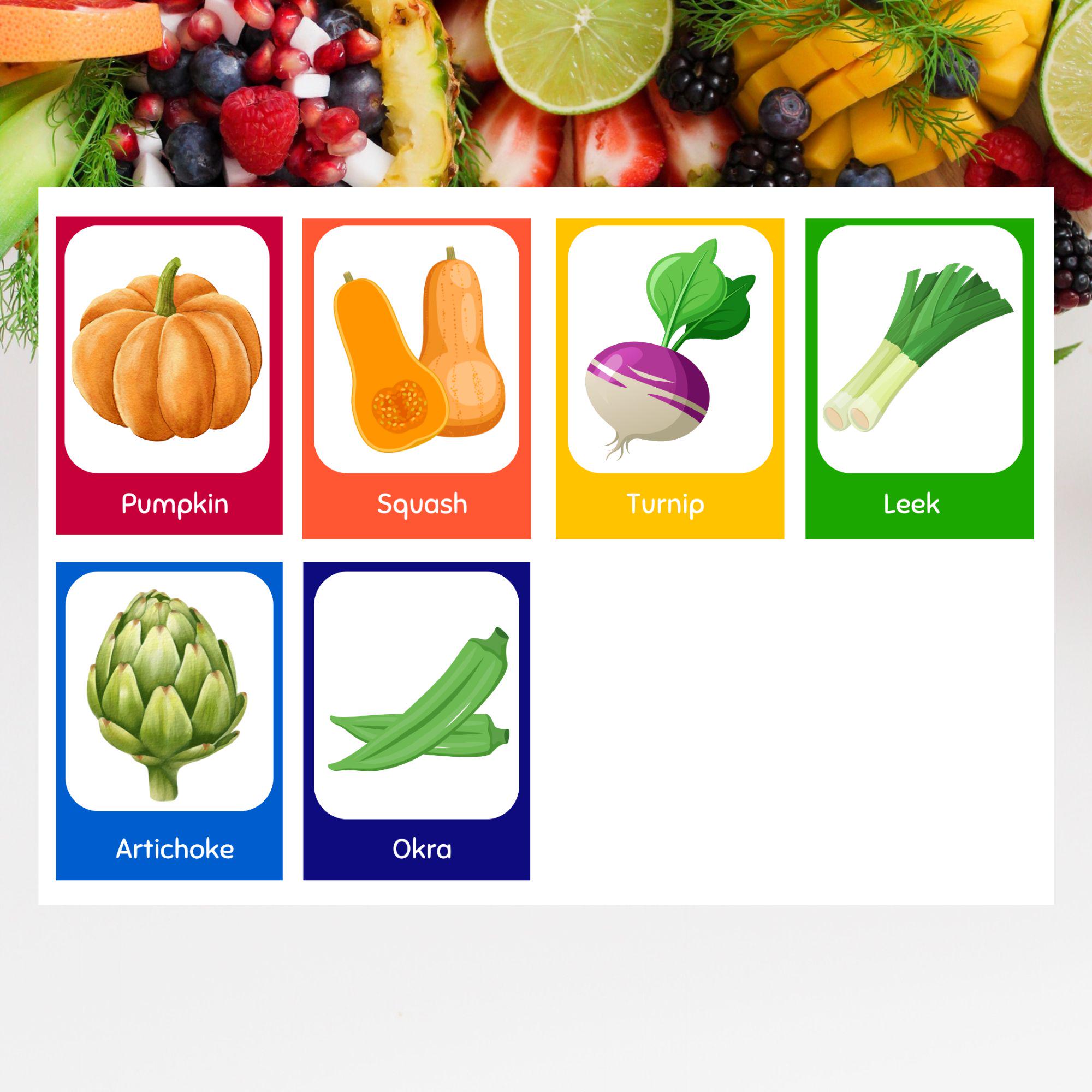 30 Fruits Flashcards for Kids Between 1 and 3 Years Old - Etsy