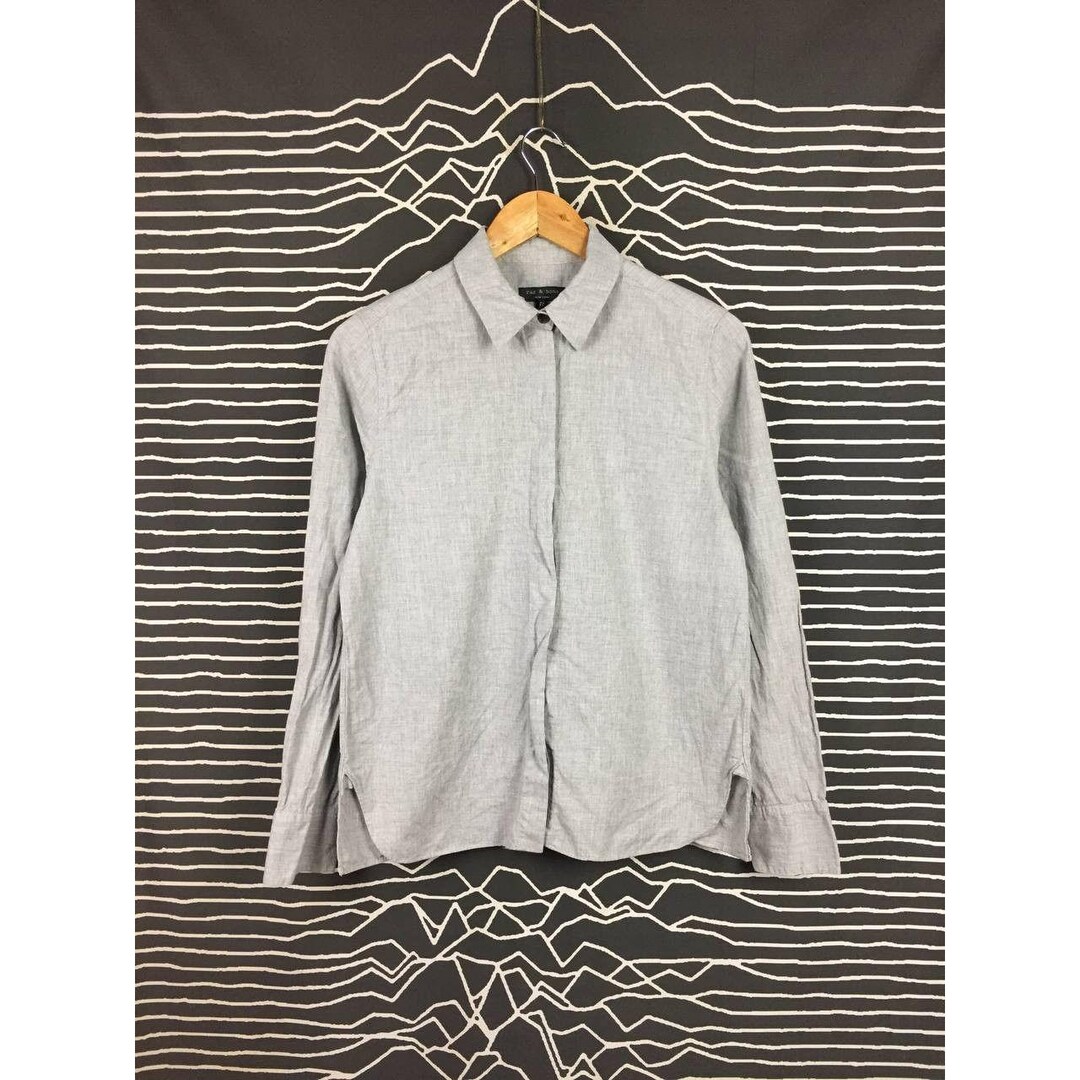 Rag & Bone New York Hidden Placket Long Sleeve Shirt - Etsy