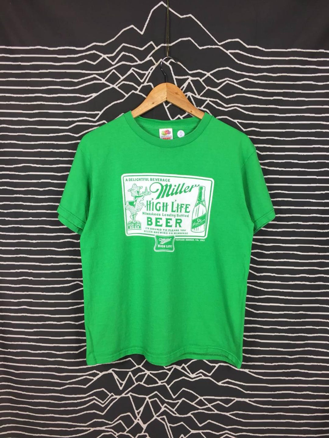 Vtg Y2K Miller High Life Beer Logo Promo Tee Size M - Etsy