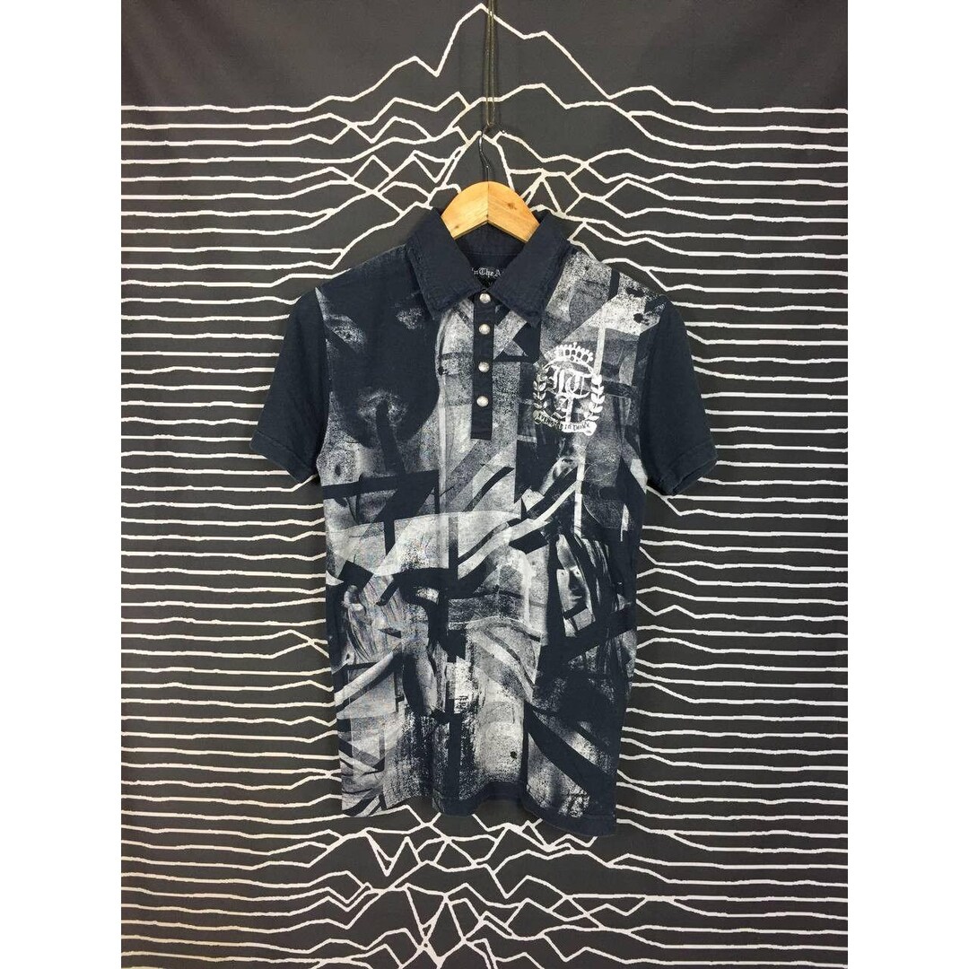 In the Attic Punk Rock Distressed UK Flag Polo Shirt - Etsy