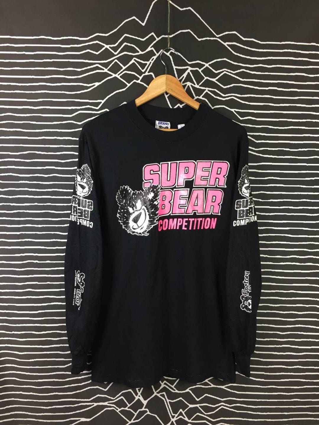 Vtg 90s Super Bear Factory Bear BMX Longsleeve Tee Size M - Etsy