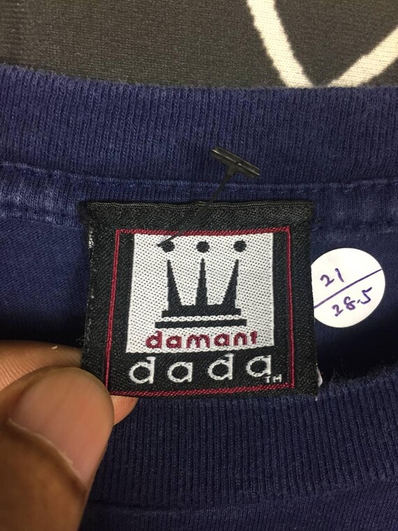 Vtg Damani Dada Crown Logo OG Streetwear Tee Size L - Gem