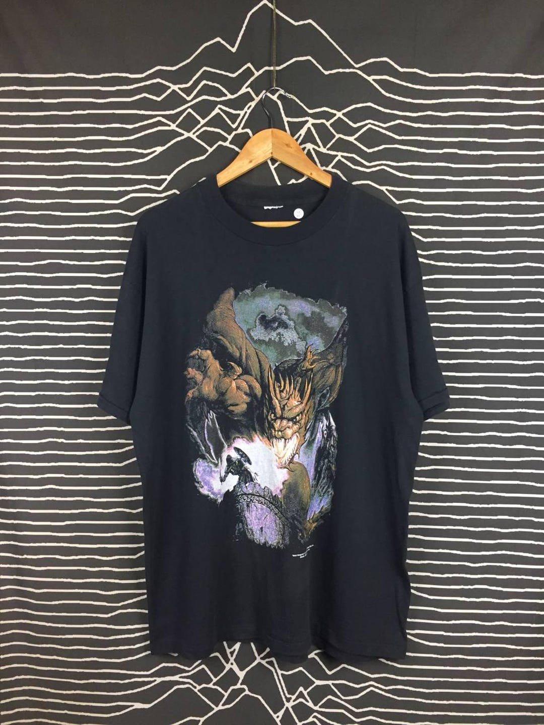 Vtg 1995 TSR Dungeons & Dragons Jeff Easley Red Dragons Gore Art Tee ...