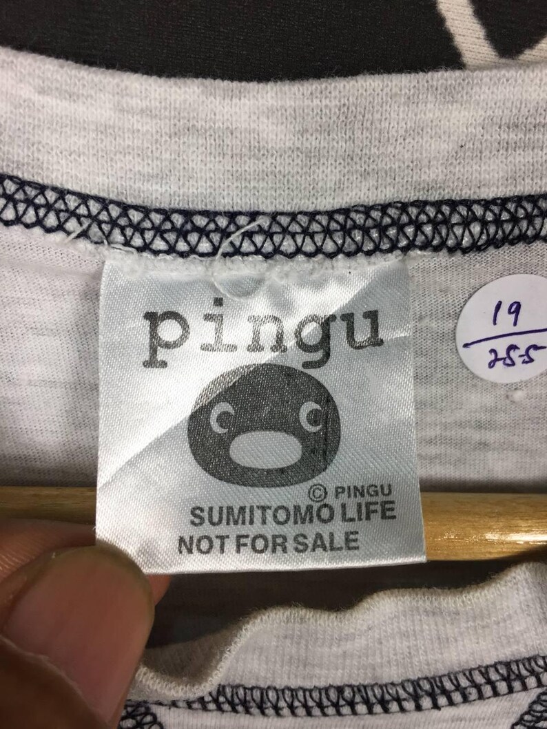 Vtg 90s Pingu Animated Cartoon Sumitomo Life Merch Promo Tee Size M - Etsy