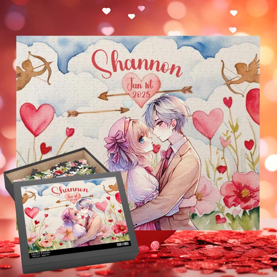 Personalized Anime Gifts Anime Puzzle Anime Girl Gift Valentines Custom ...