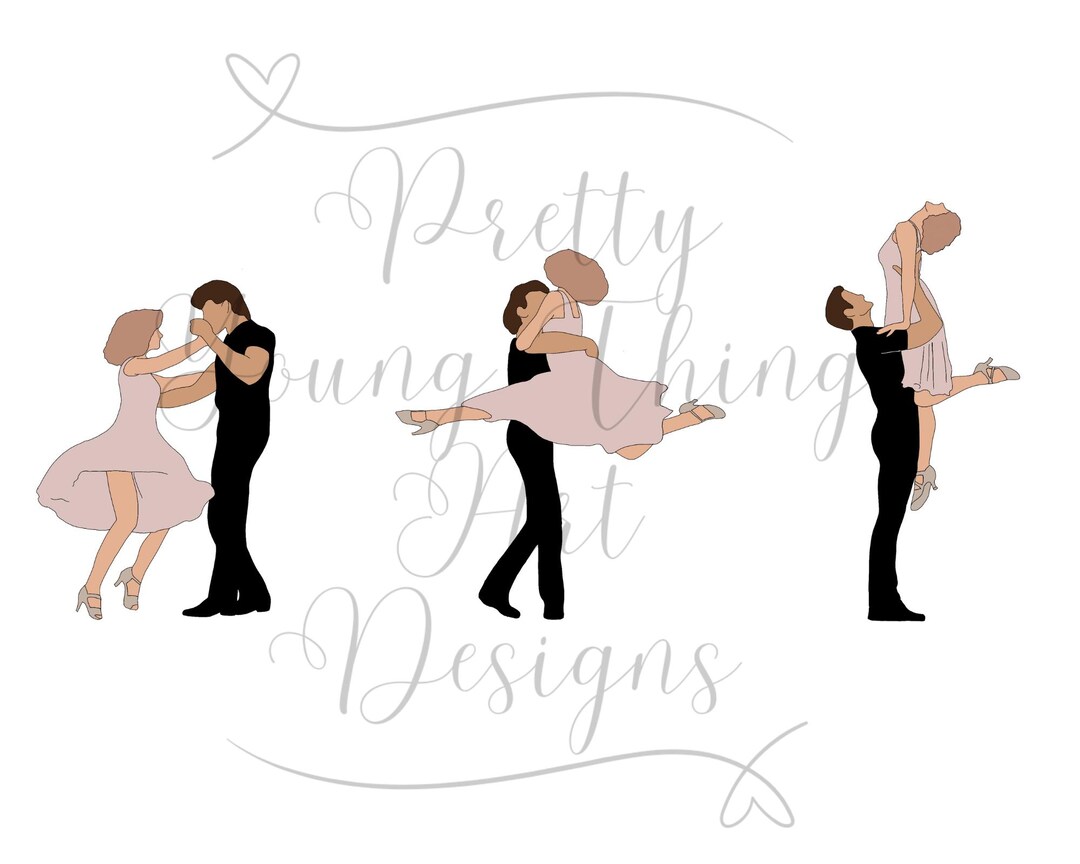 Time of My Life, Dirty Dancing, Fan Art, Movie Art. Johnny and Baby - Etsy