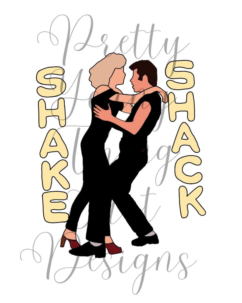 Grease Movie Fan Art, John Travolta, Olivia Newton John, Shake Shack ...