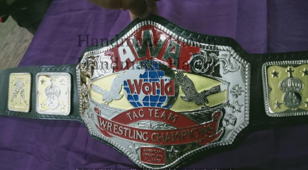 New AWA World Heavyweight Championship Belt Zinc Plated 4mm - Etsy