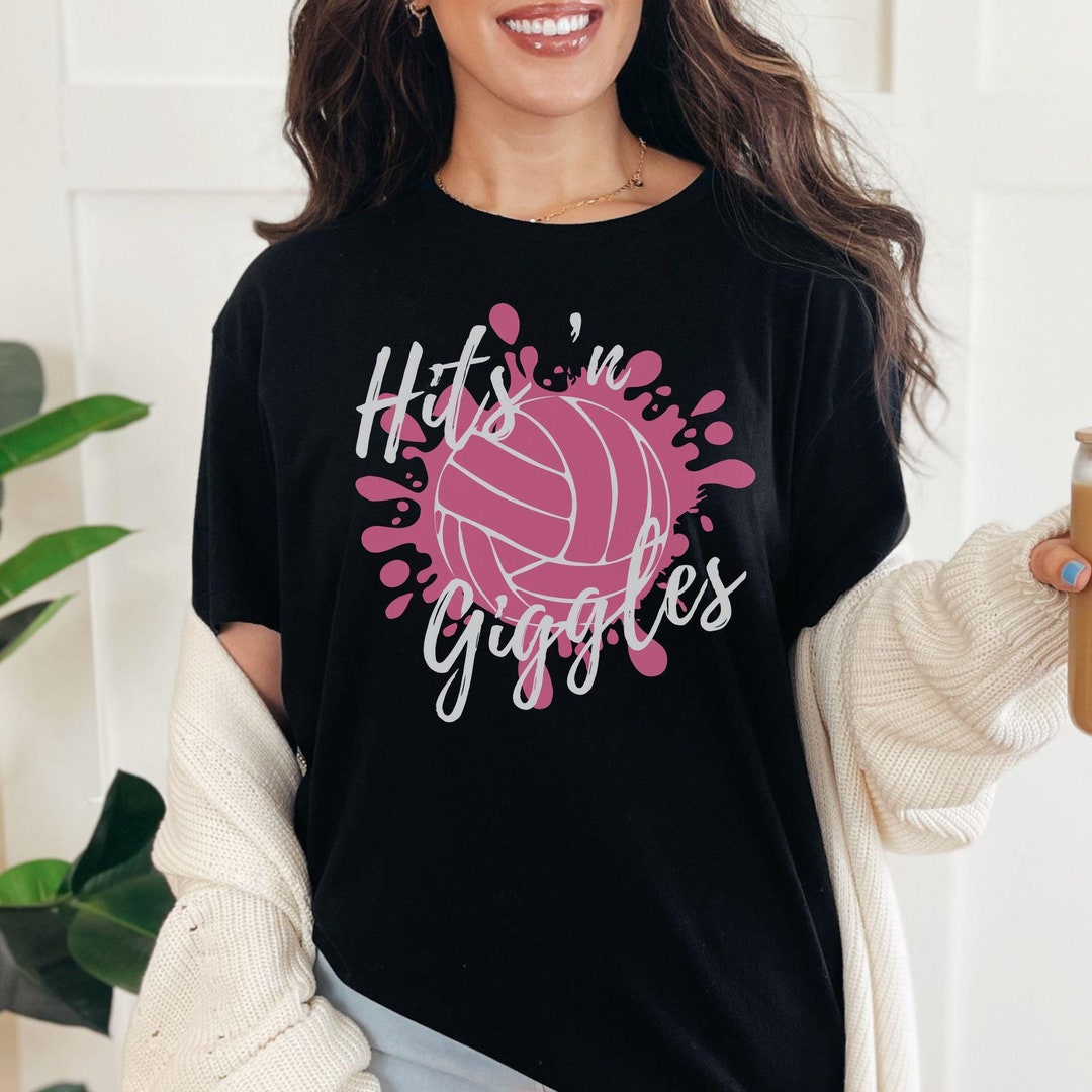 Funny Volleyball Mom Shirt: Hits N Giggles Retro Tee - Etsy