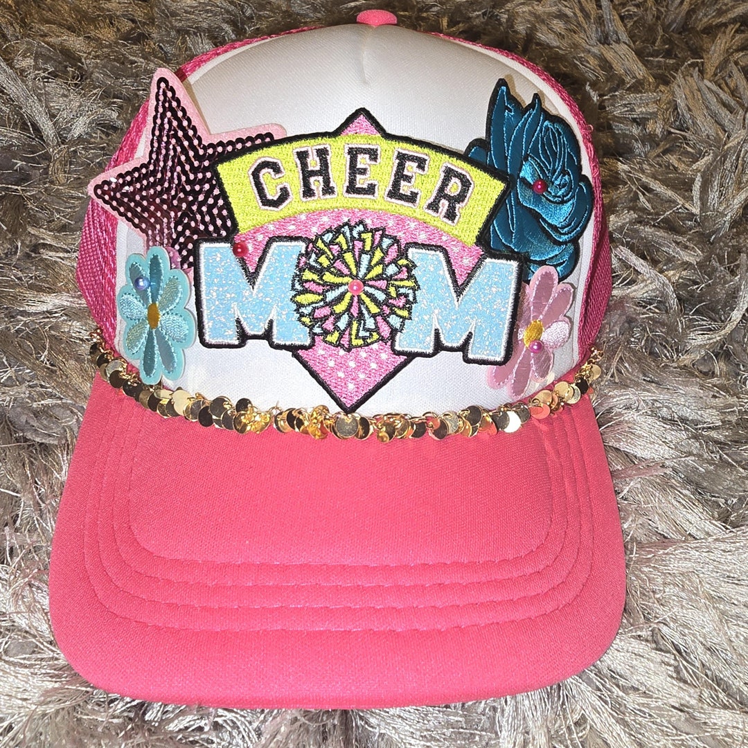 Cheer Mom Trucker Hats, Pink Cheer Mom Trucker Hats, Gifts for A Cheer ...