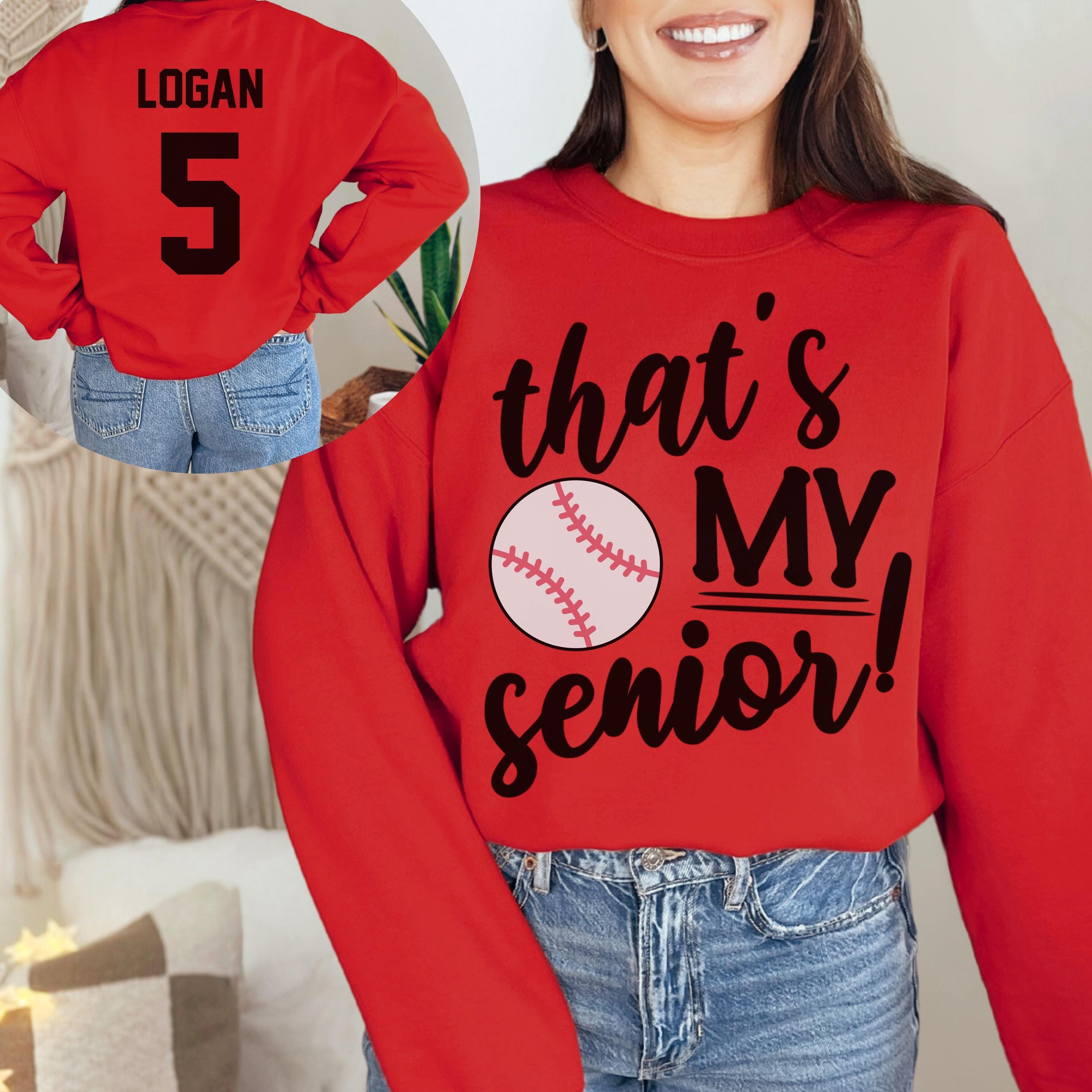 Custom Baseball Mom Sweatshirt: Senior Night Crewneck, Baseball Gift - Etsy