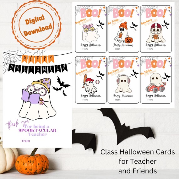 Tarjetas Imprimibles De Halloween