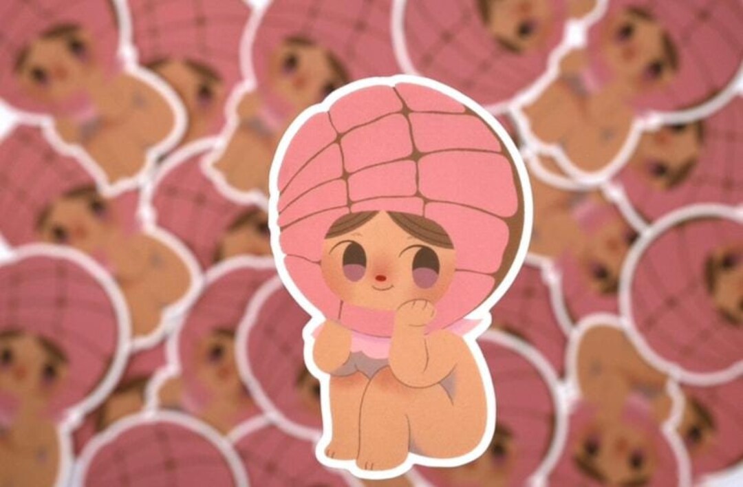 Kewpie Concha Stickers - Cute Matte Die Cut Stickers - Etsy