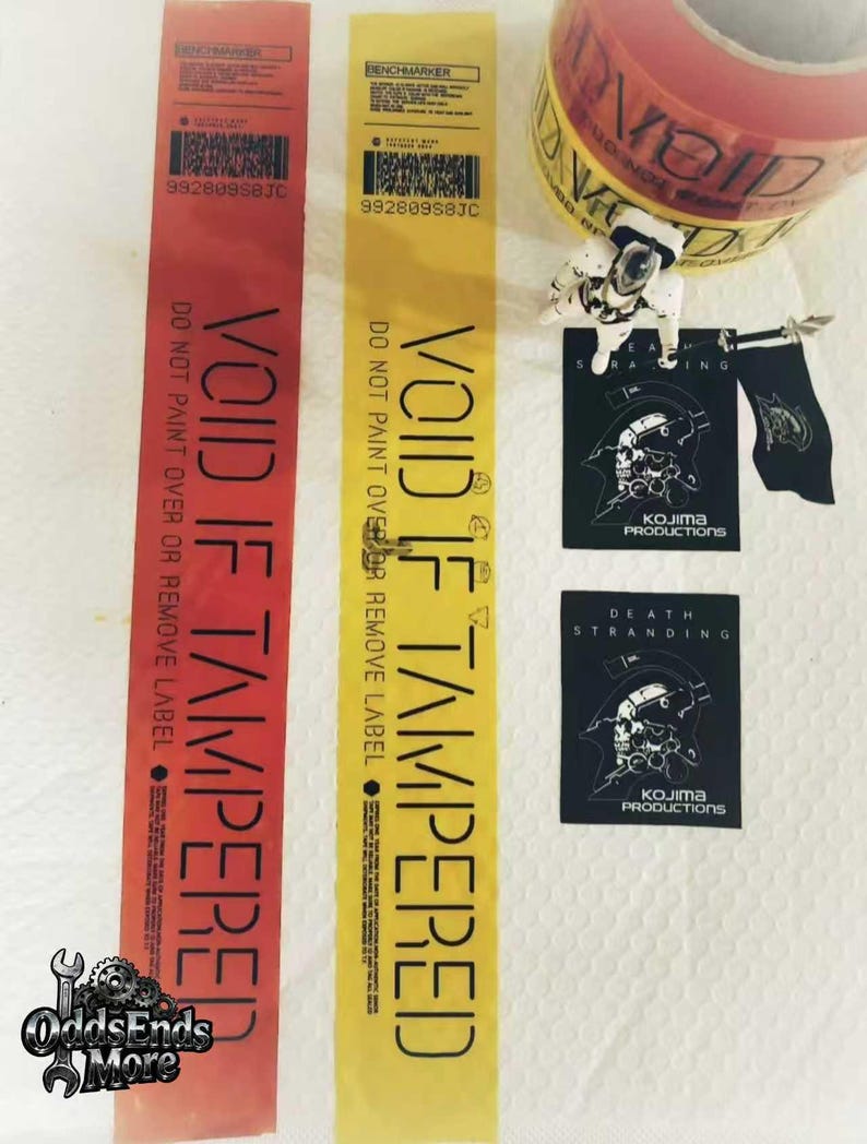 Death Stranding Inspired 5.5cm Fragile Cargo Tape | Red/yellow Tamper ...