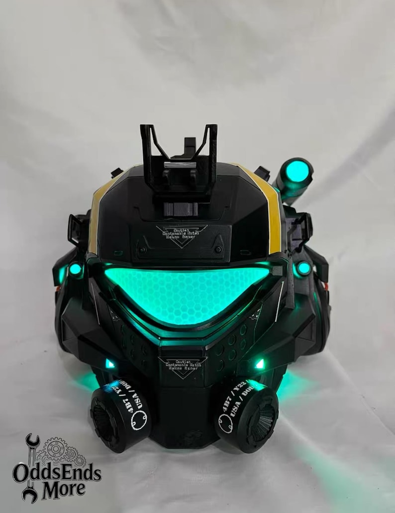 Titanfall 2 Pulse Blade Pilot Helmet - 3D Printed Wearable RGB Light up ...