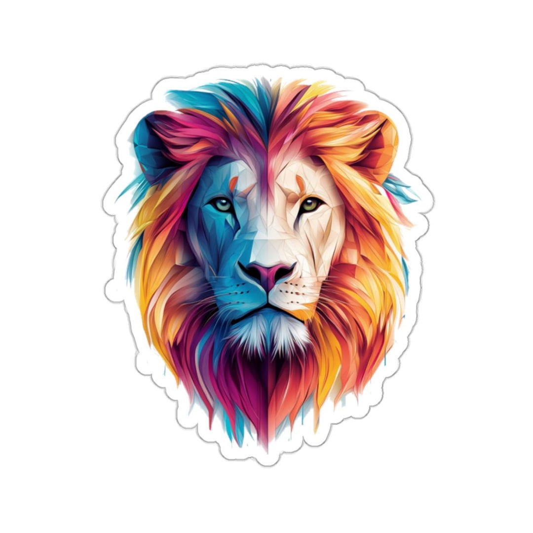 Lion Vinyl Sticker - Etsy