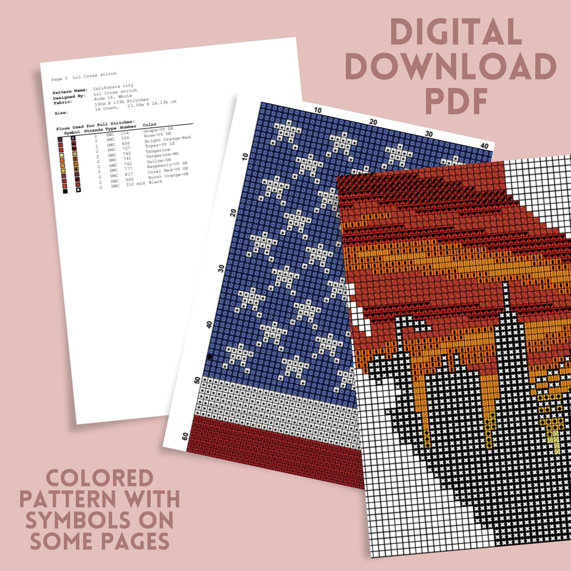 Pop Art, Blonde Girl, Cross Stitch Pattern, Digital Download, Digital ...