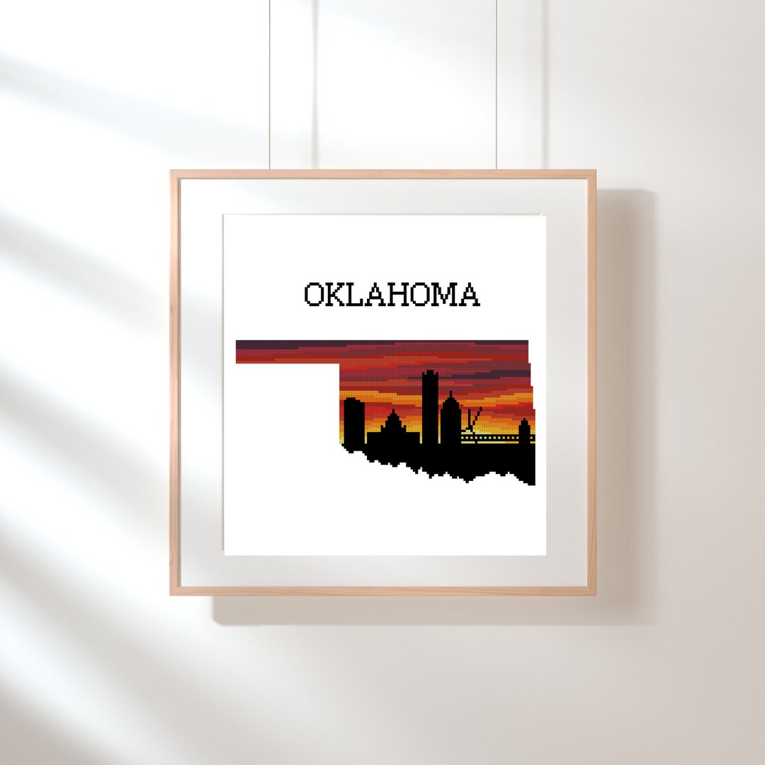 Oklahoma State Cross Stitch Pattern, City Sunset, Best Buildings ...