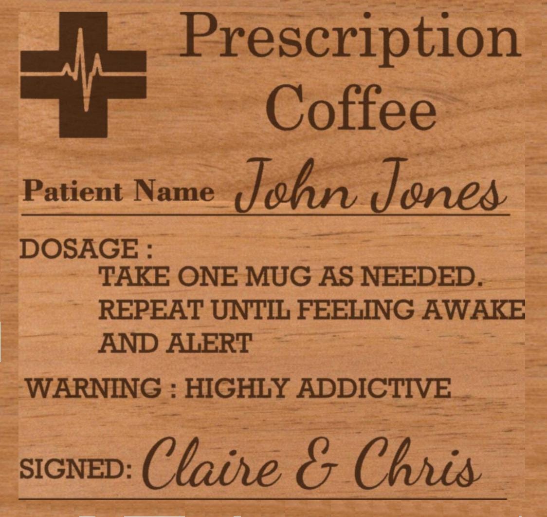 Personalized Drinks Prescription SVG Bundle: Coffee, Tea, Alcohol ...