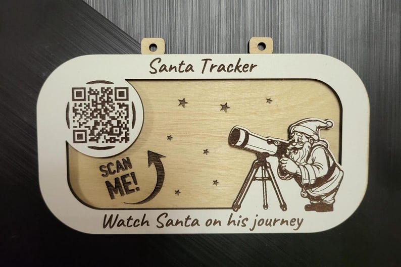 2 Santa Trackers SVG, XCS Formats Font Used. Santa, Ornament ...