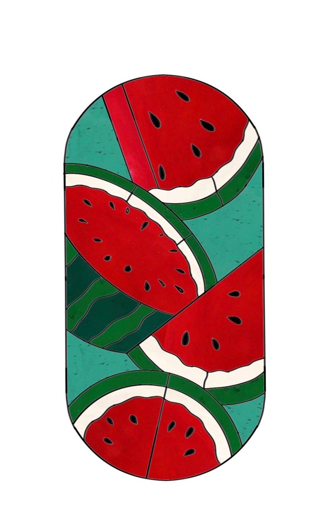 Watermelon Stained Glass Pattern - Etsy