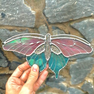 Butterfly Stained Glass Window Hangings,modern Stained Glass Fly Insect ...