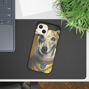 Whippet Phone Case - Renaissance Dog Portrait Slim Case, Stylish Pet ...