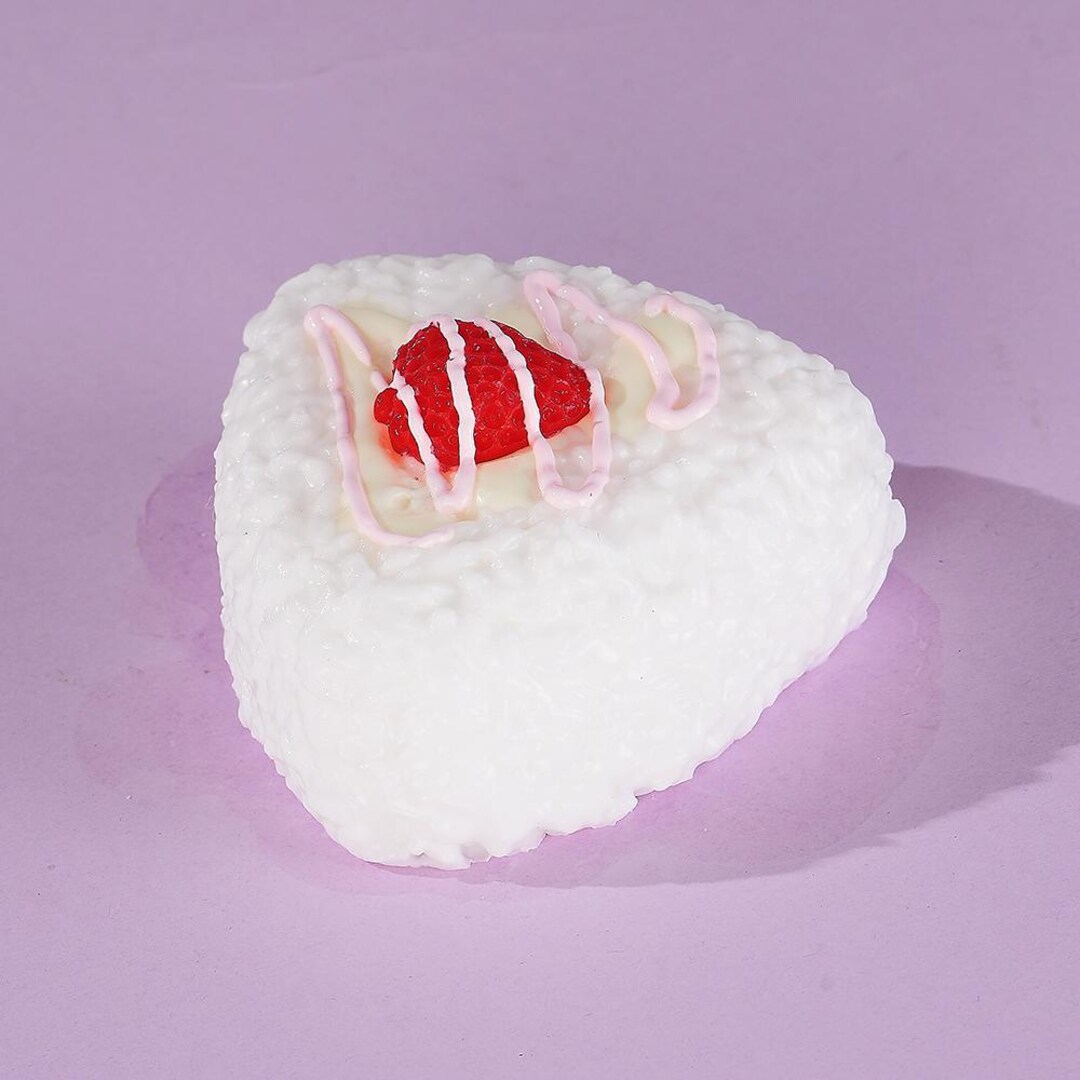 Handmade Taba Squishy Rice Ball With Raspberry | Stress Relief Toy ...