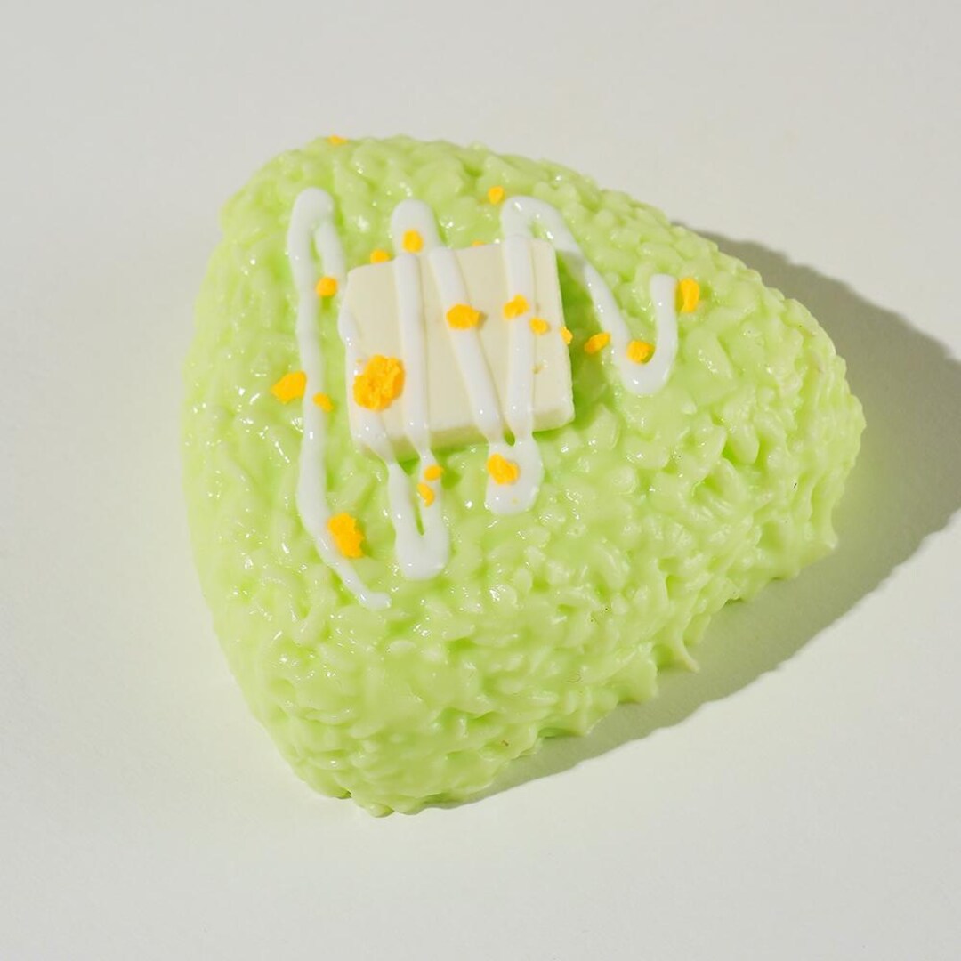 Handmade Taba Squishy Matcha Rice Ball With Butter | Stress Relief Toy ...