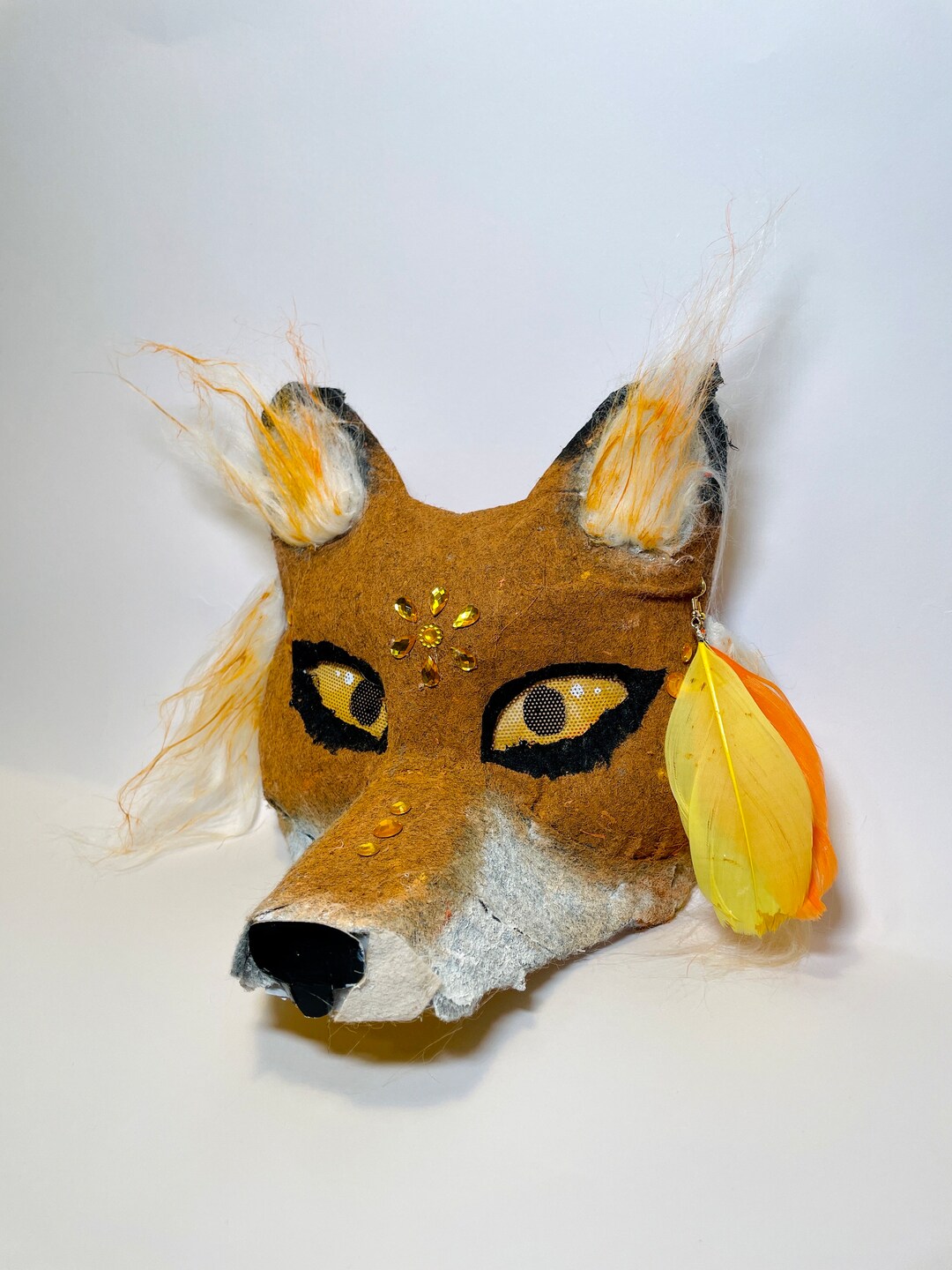 Fox Mask Animal Mask Cat Mask Cosplay Costume Therian Gear Handmade ...