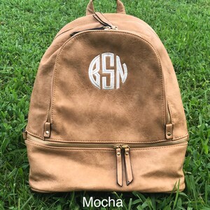 Personalized Backpack, Monogrammed Backpack, Ladies Backpack, Triple ...