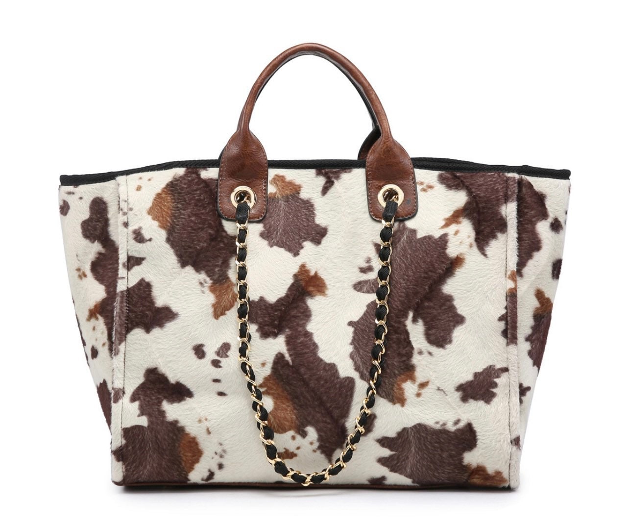 Cow Print Purse Monogram Cow Tote Bag Personalized Cow Bag - Etsy