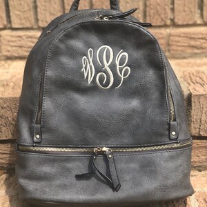 Personalized Backpack, Monogrammed Backpack, Ladies Backpack, Triple ...