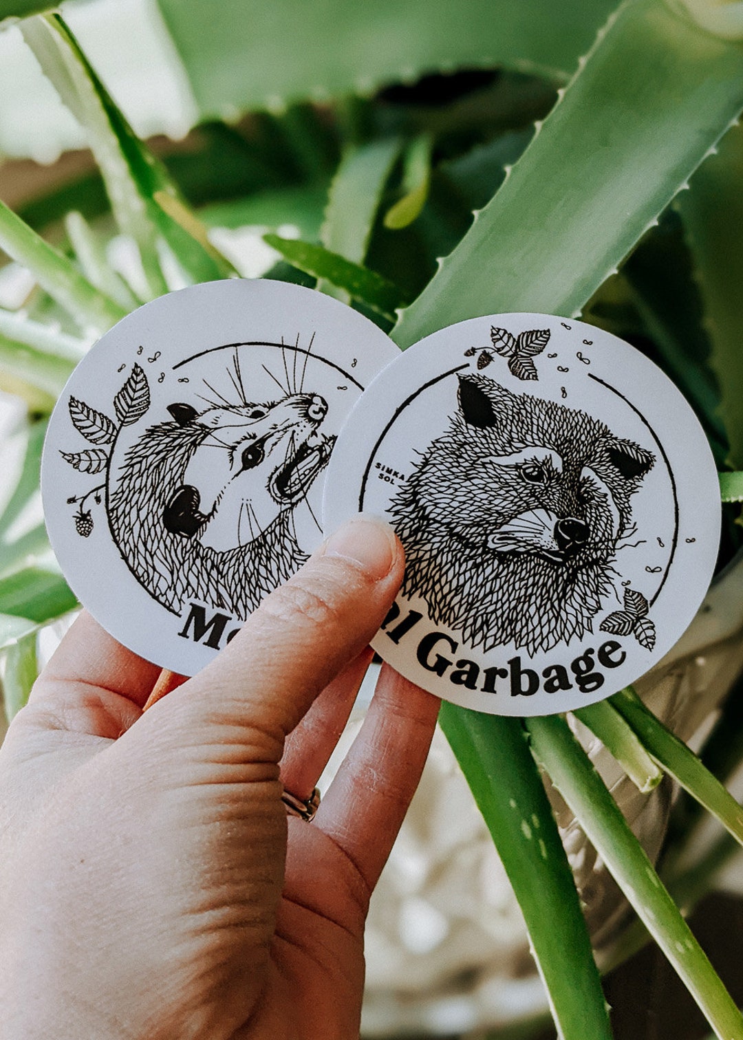 Trash and Garbage Sticker Pack - 3" Vinyl Sticker, Dishwasher Safe ...