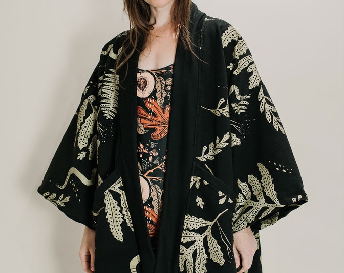 The Tapestry Tunic - Oversized Robe Cardigan in Metallic Gold - Etsy