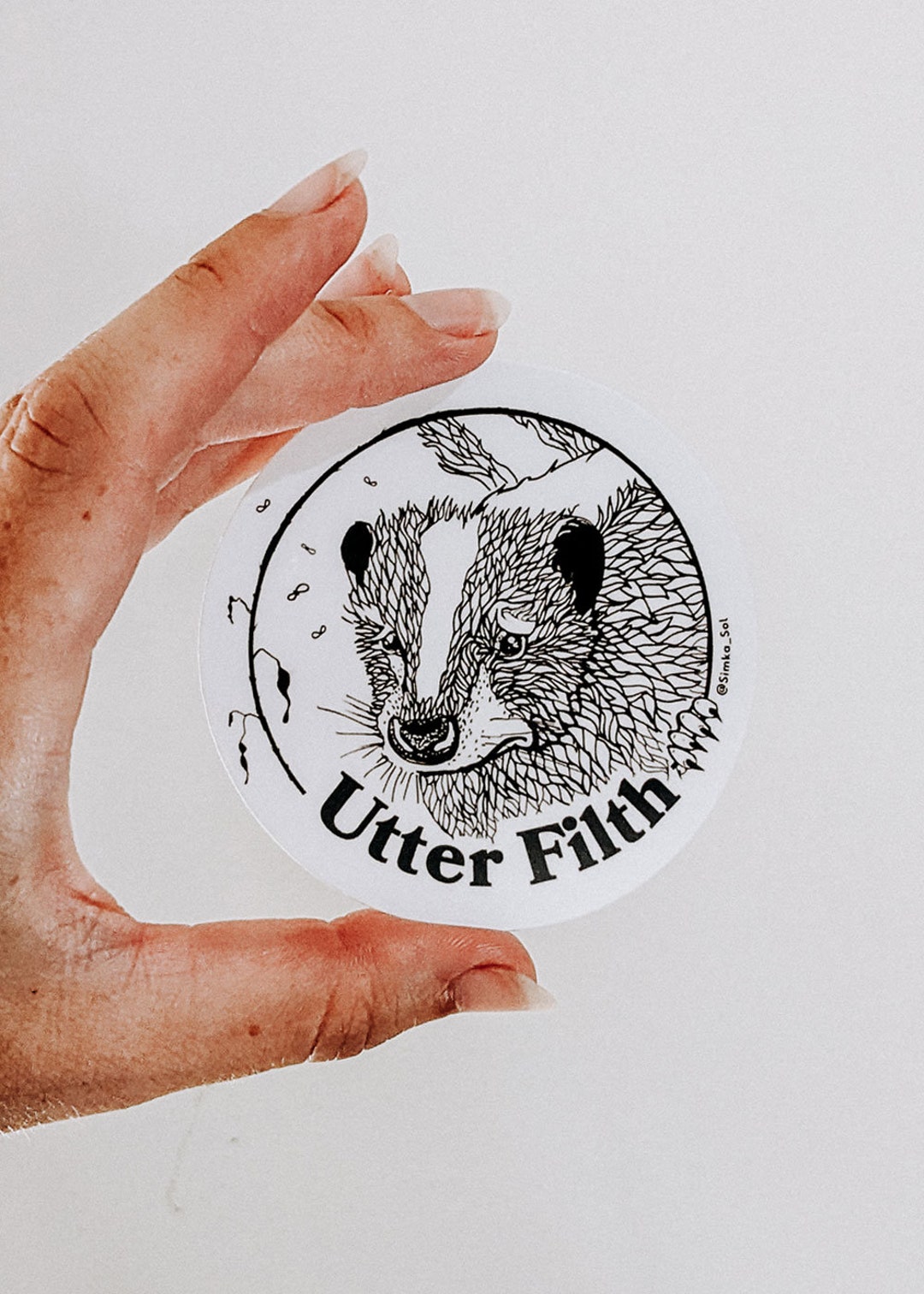 Utter Filth 3 Vinyl Sticker, Dishwasher Safe, Waterproof, Trash Sticker ...