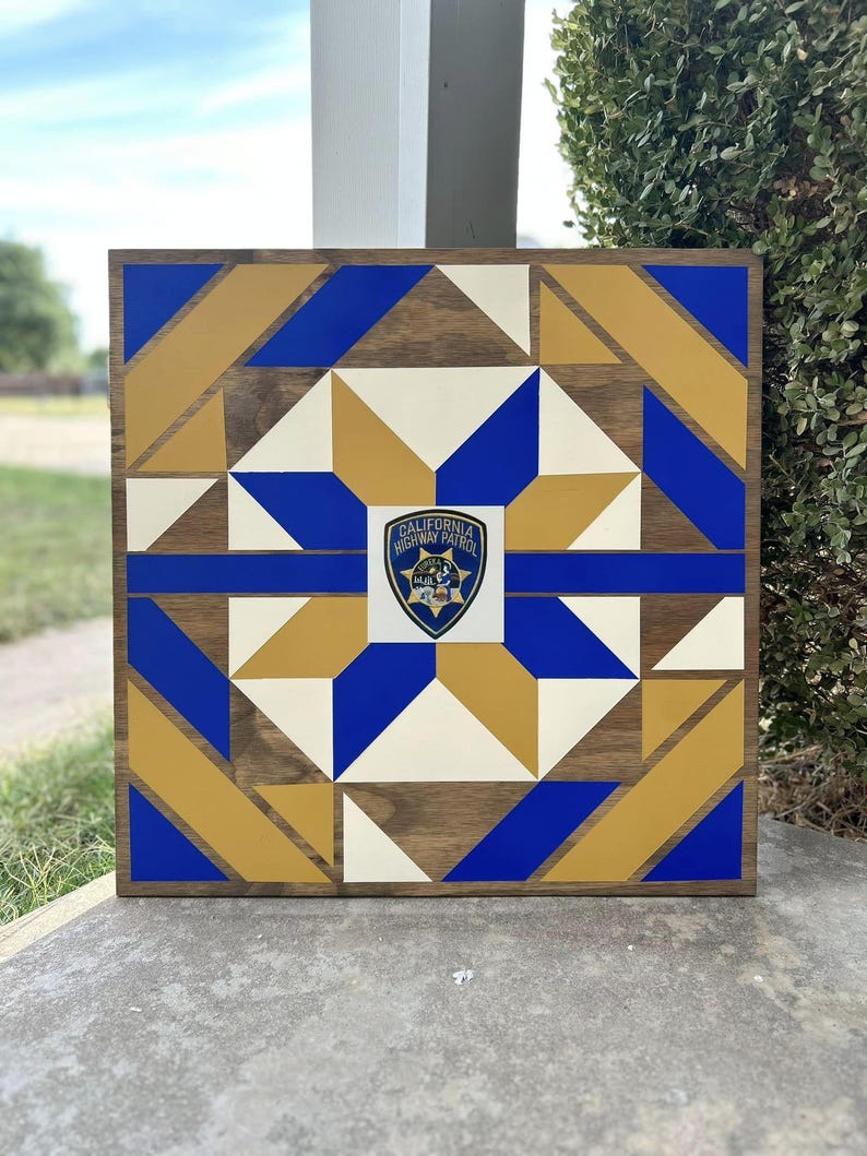 Barn Quilt Police - Etsy