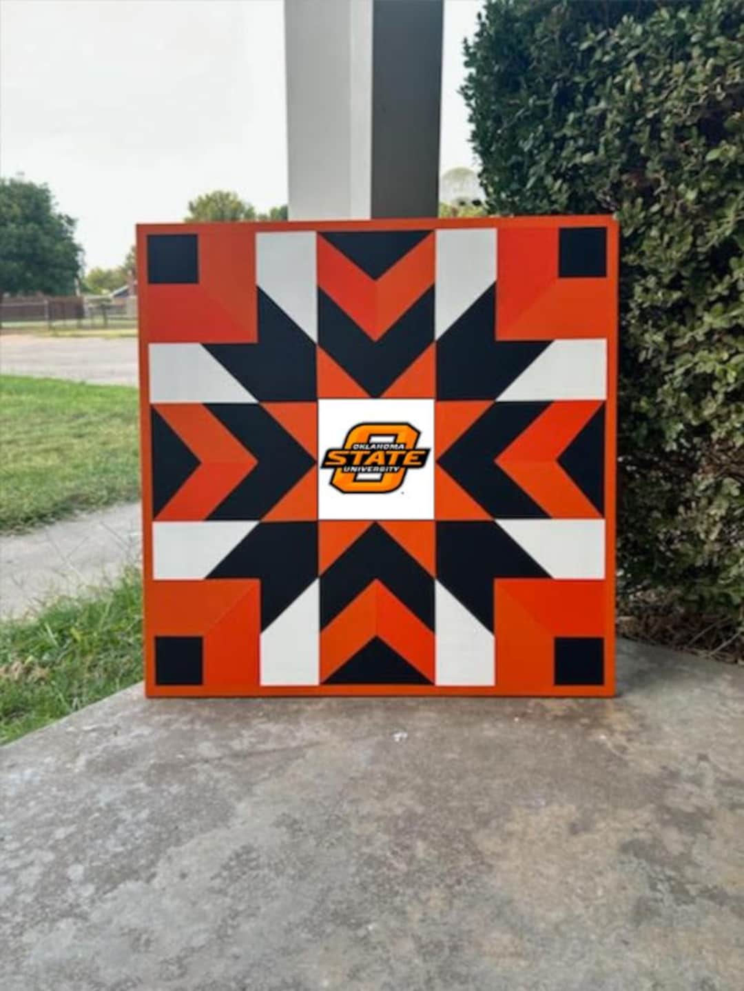 Barn Quilt Osu/oklahoma State University - Etsy