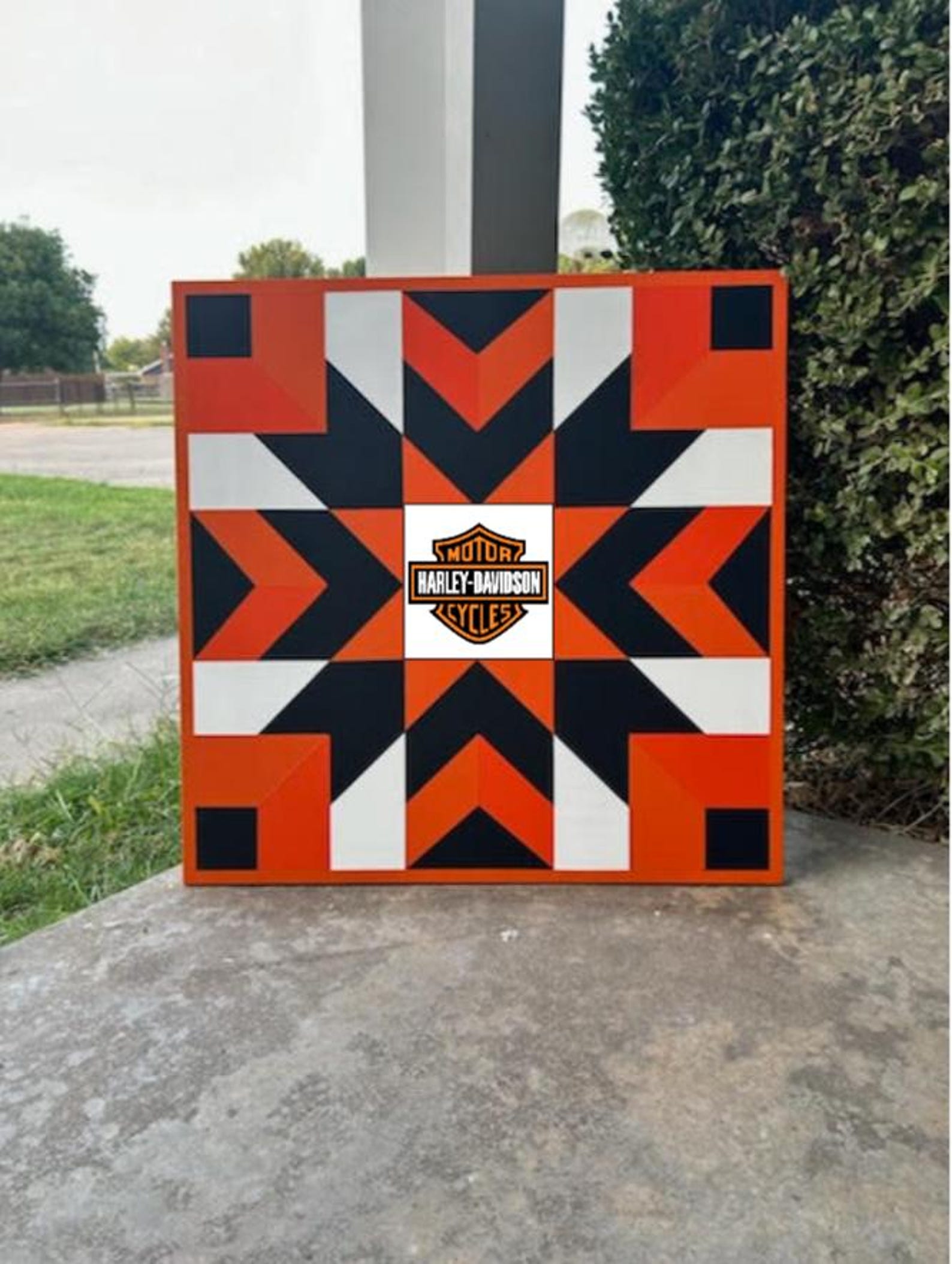 Barn Quilt Harley Davidson - Etsy