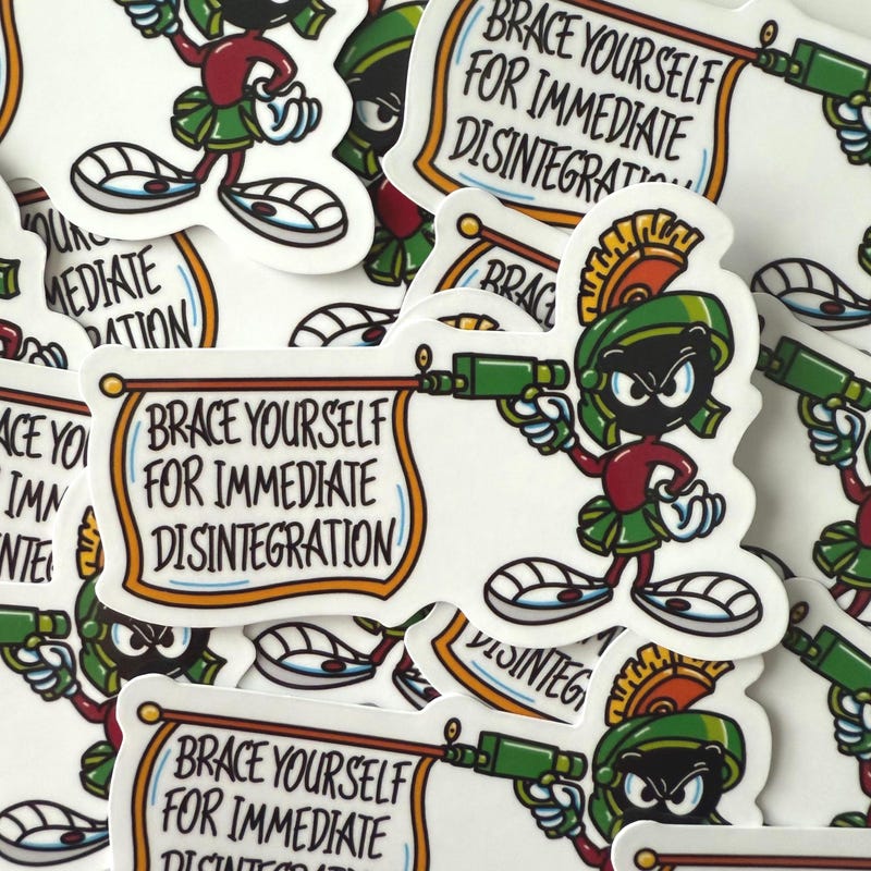 Marvin the Martian Sticker - Etsy