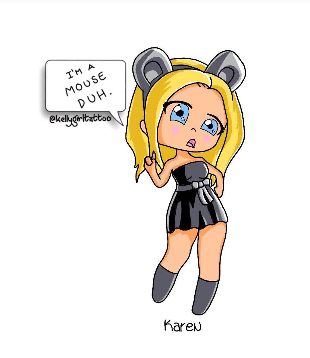 Karen Smith i'm a Mouse, Duh Sticker Mean Girls Vinyl Sticker Funny ...