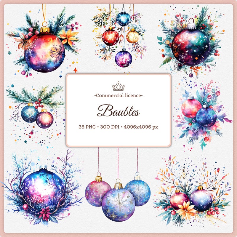 Galaxy Baubles - Etsy