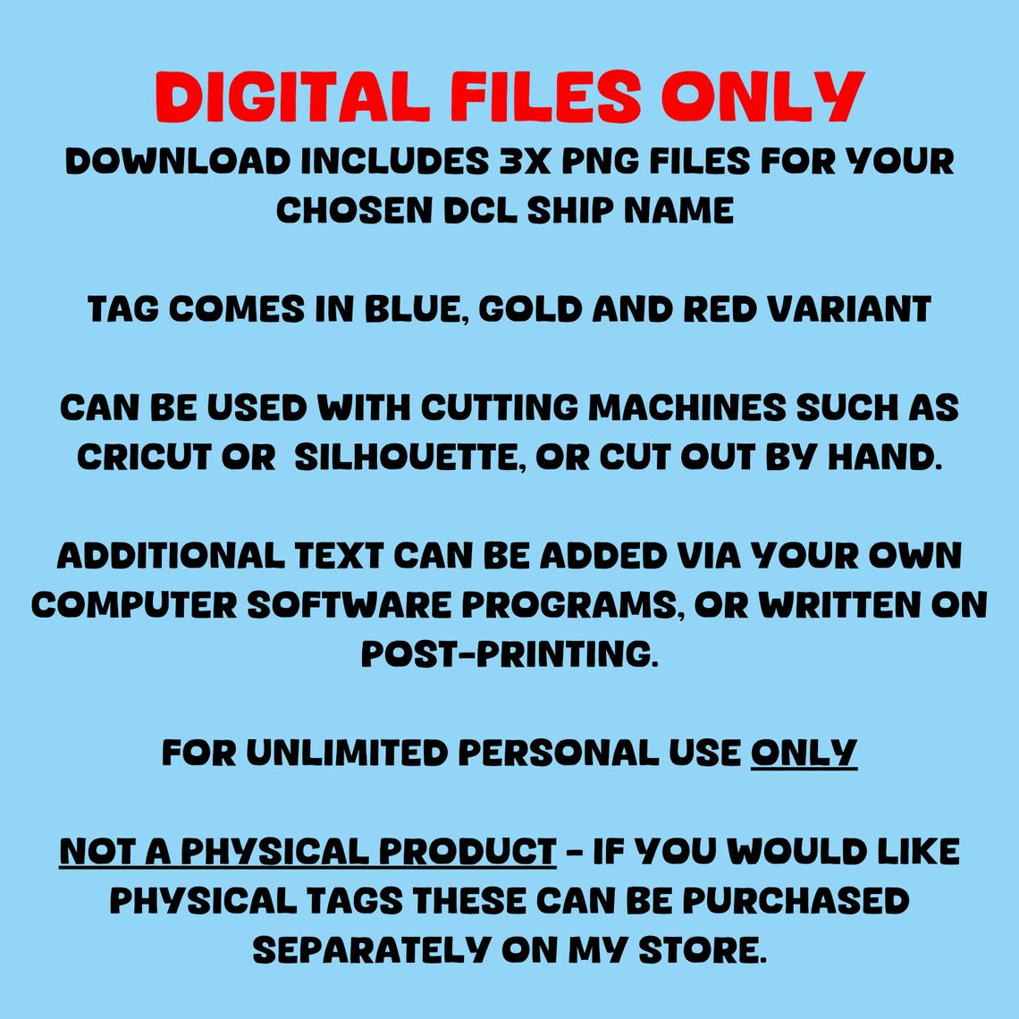 DCL Treasure Fish Extender Tags - DIGITAL FILES - Ready to Print! - Etsy