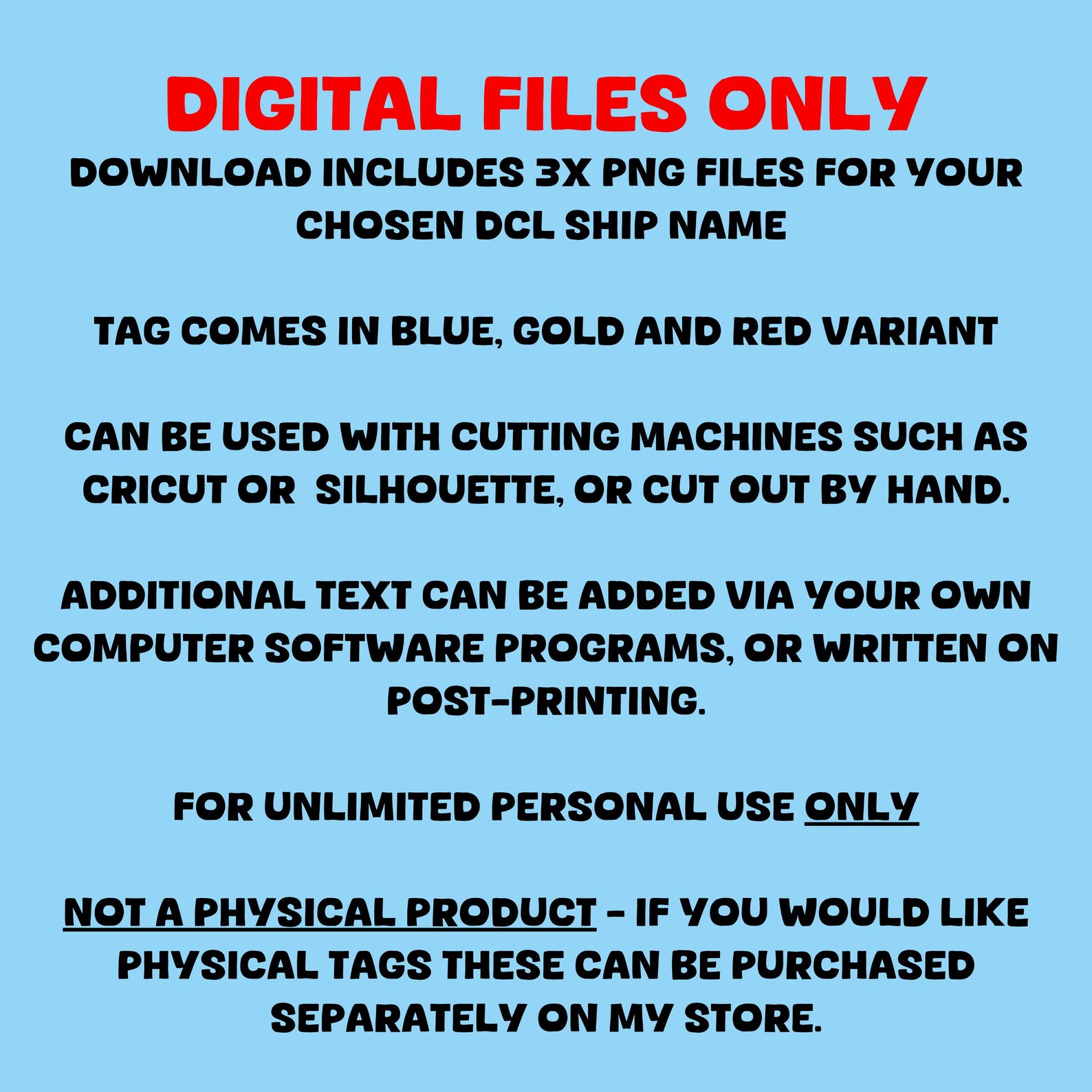 DCL Treasure Fish Extender Tags - DIGITAL FILES - Ready to Print! - Etsy
