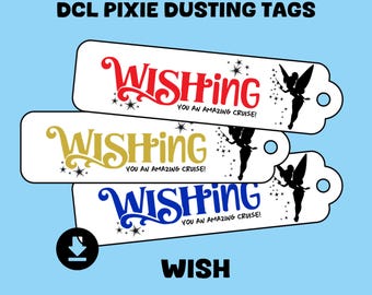 DCL Treasure Fish Extender Tags - DIGITAL FILES - Ready to Print! - Etsy