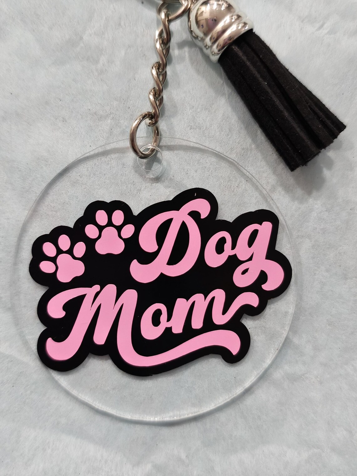 Personalized Round Acrylic Keychain, Cute Gift Idea - Etsy