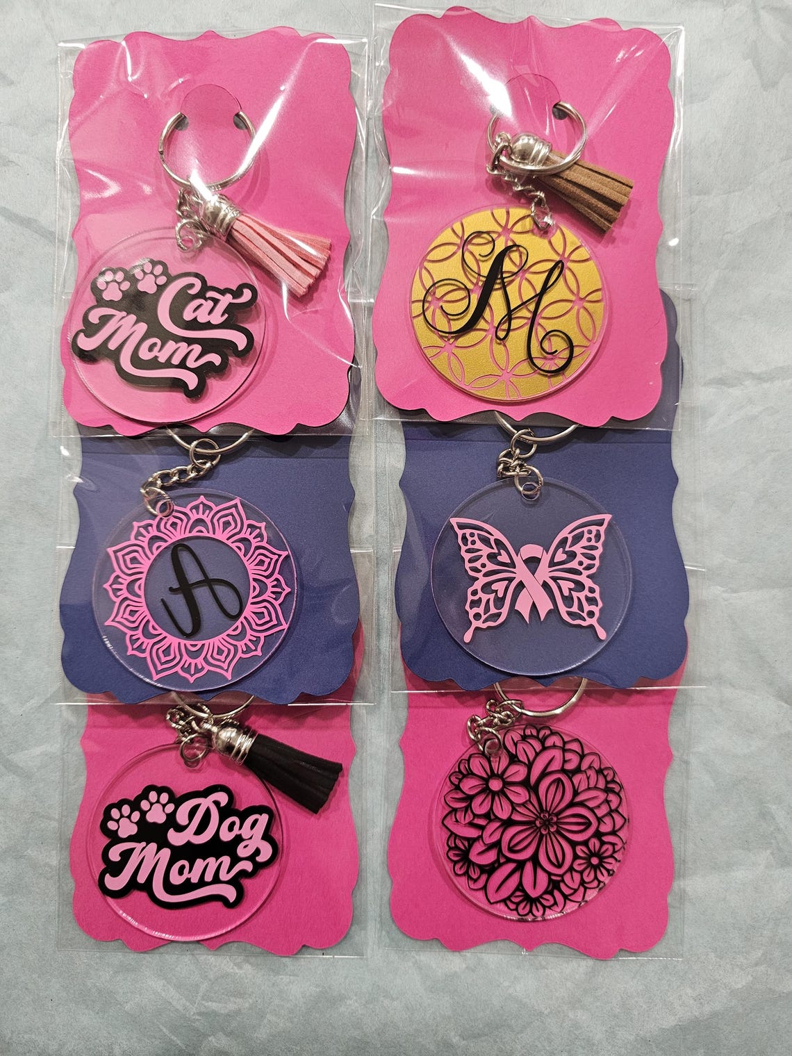Personalized Round Acrylic Keychain, Cute Gift Idea - Etsy