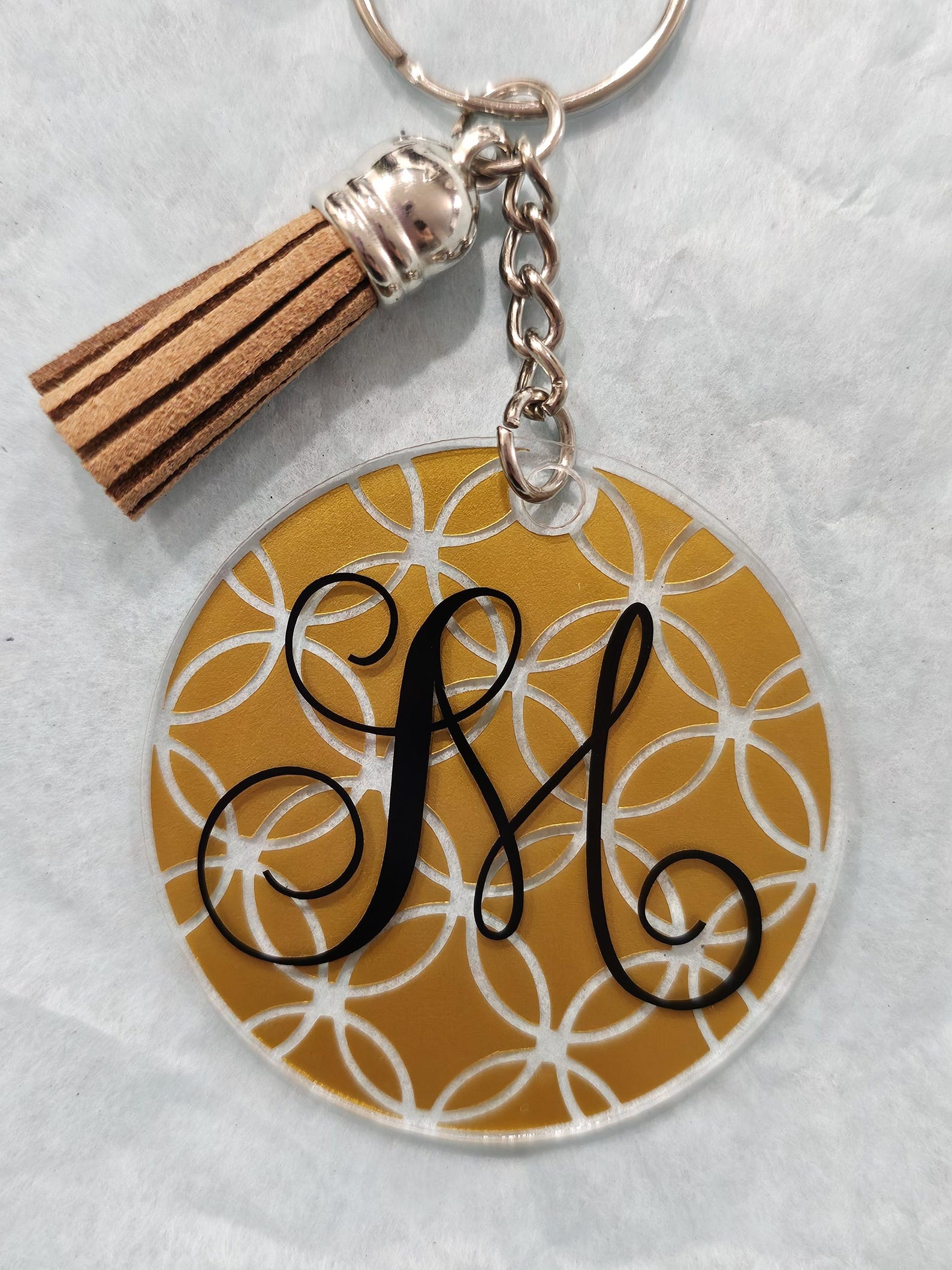 Personalized Round Acrylic Keychain, Cute Gift Idea - Etsy