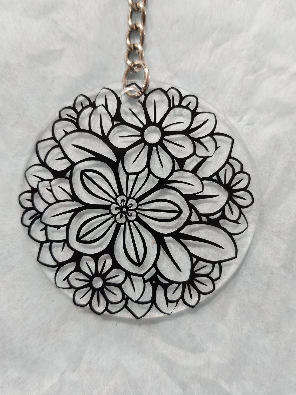 Personalized Round Acrylic Keychain, Cute Gift Idea - Etsy